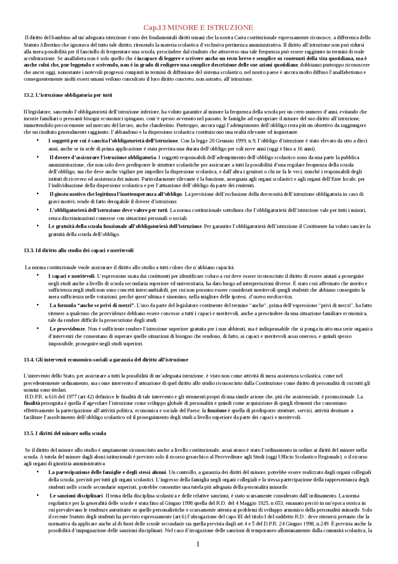 Manuale Di Diritto Minorile Ufficiale Moro Docsity