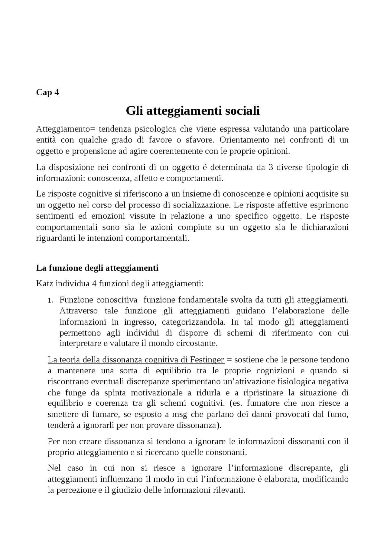 Gli Atteggiamenti Sociali Docsity