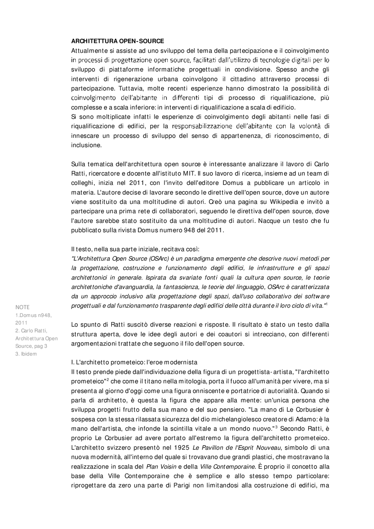 Architettura Open Source Docsity