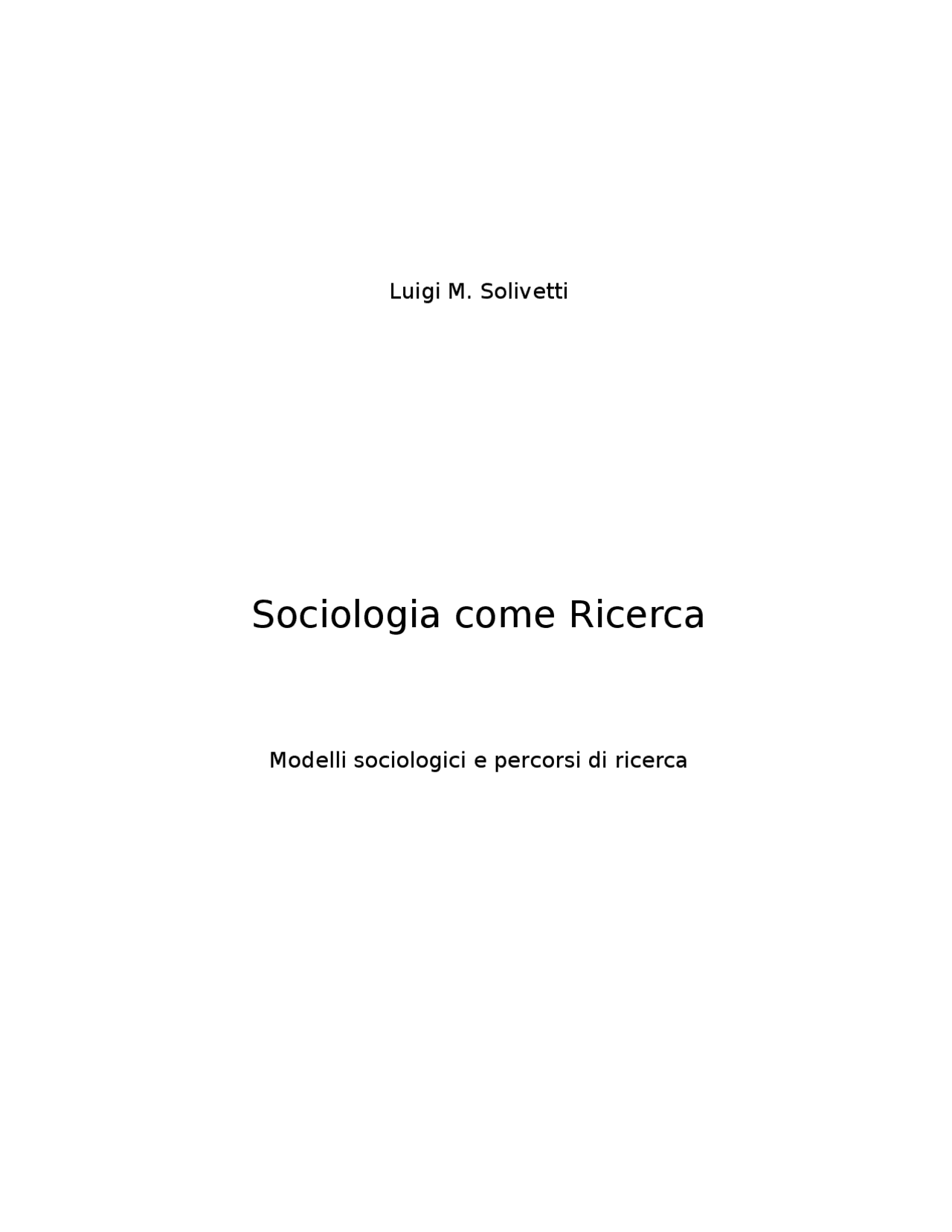 Metodologia Dl Scienze Sociali Docsity