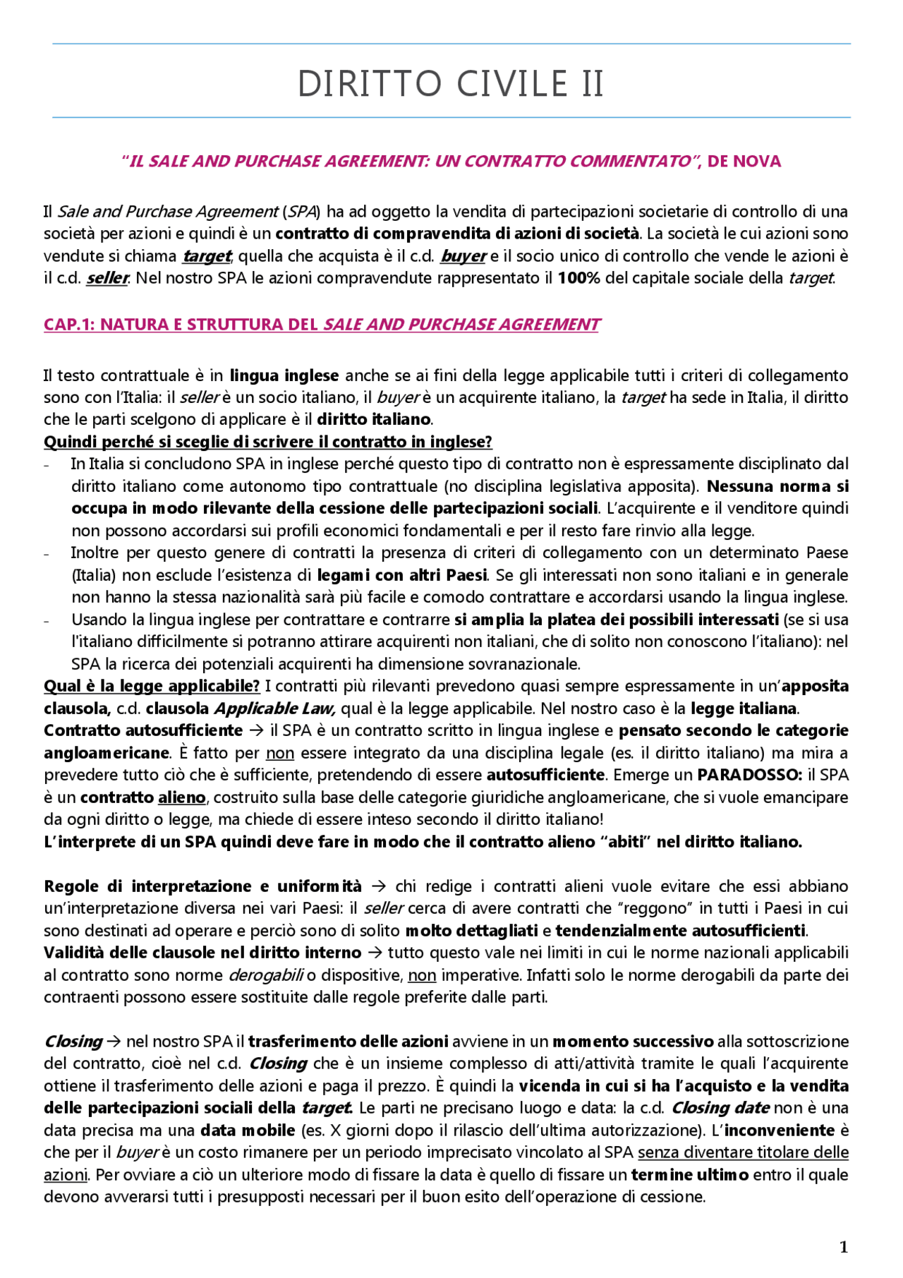 Diritto Civile Ii Delfini Docsity