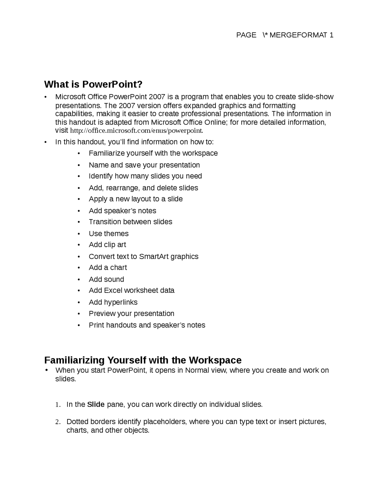 Powerpoint Handout 2007 Exams Communications Engineering Docsity
