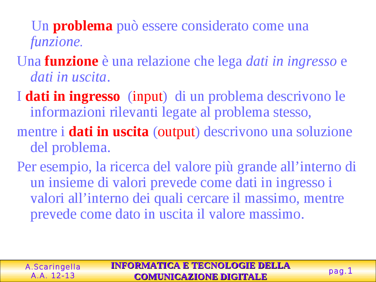 Calcolabilita Docsity