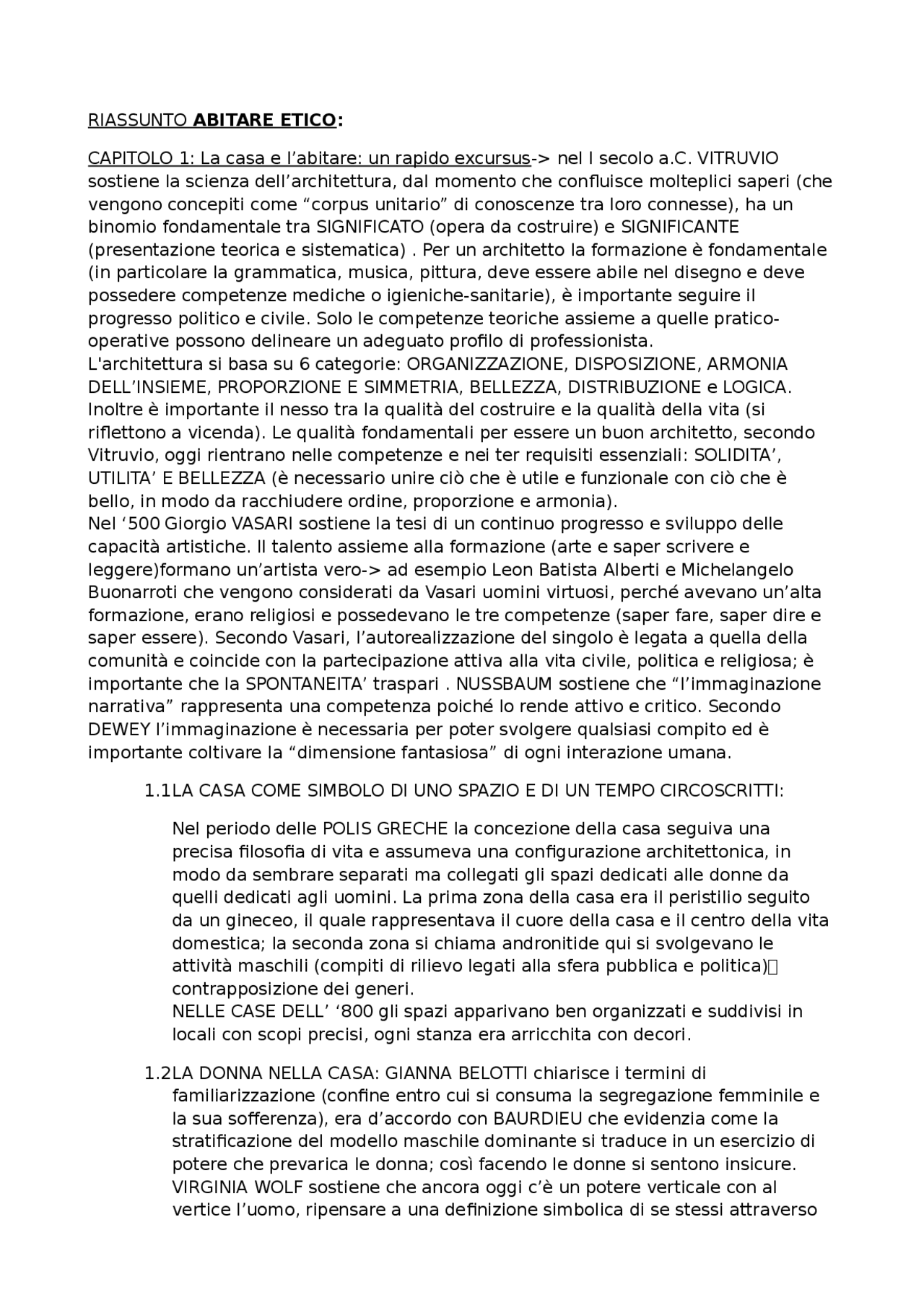 Abitare Etico Docsity