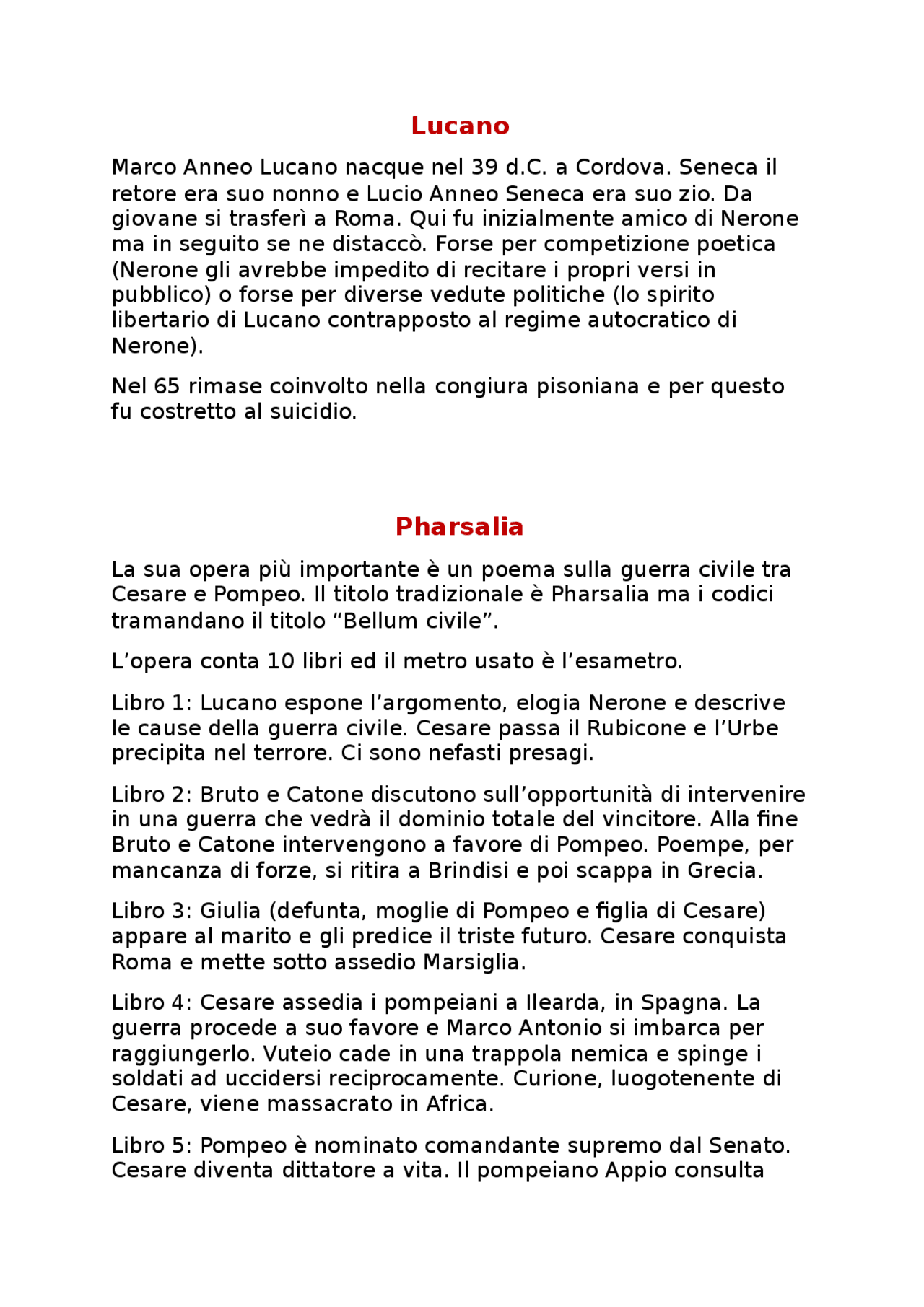 Lucano Docsity