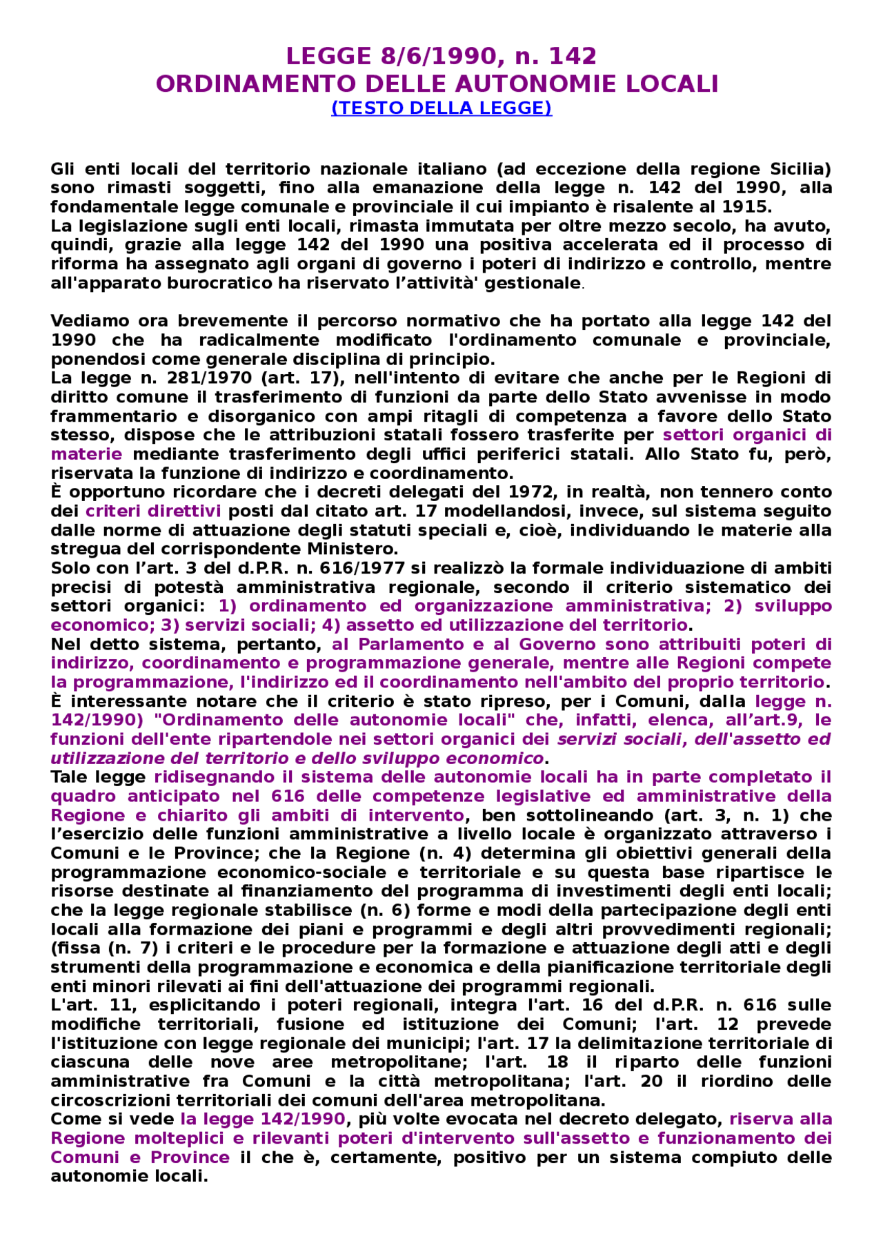 20150529122226 Ordinamento Delle Autonomie Locali Docsity