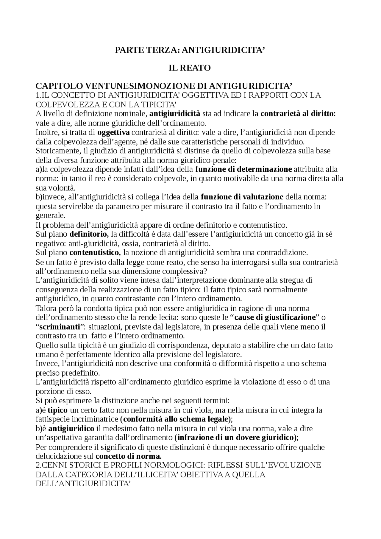 Parte Seconda Diritto Penale Docsity