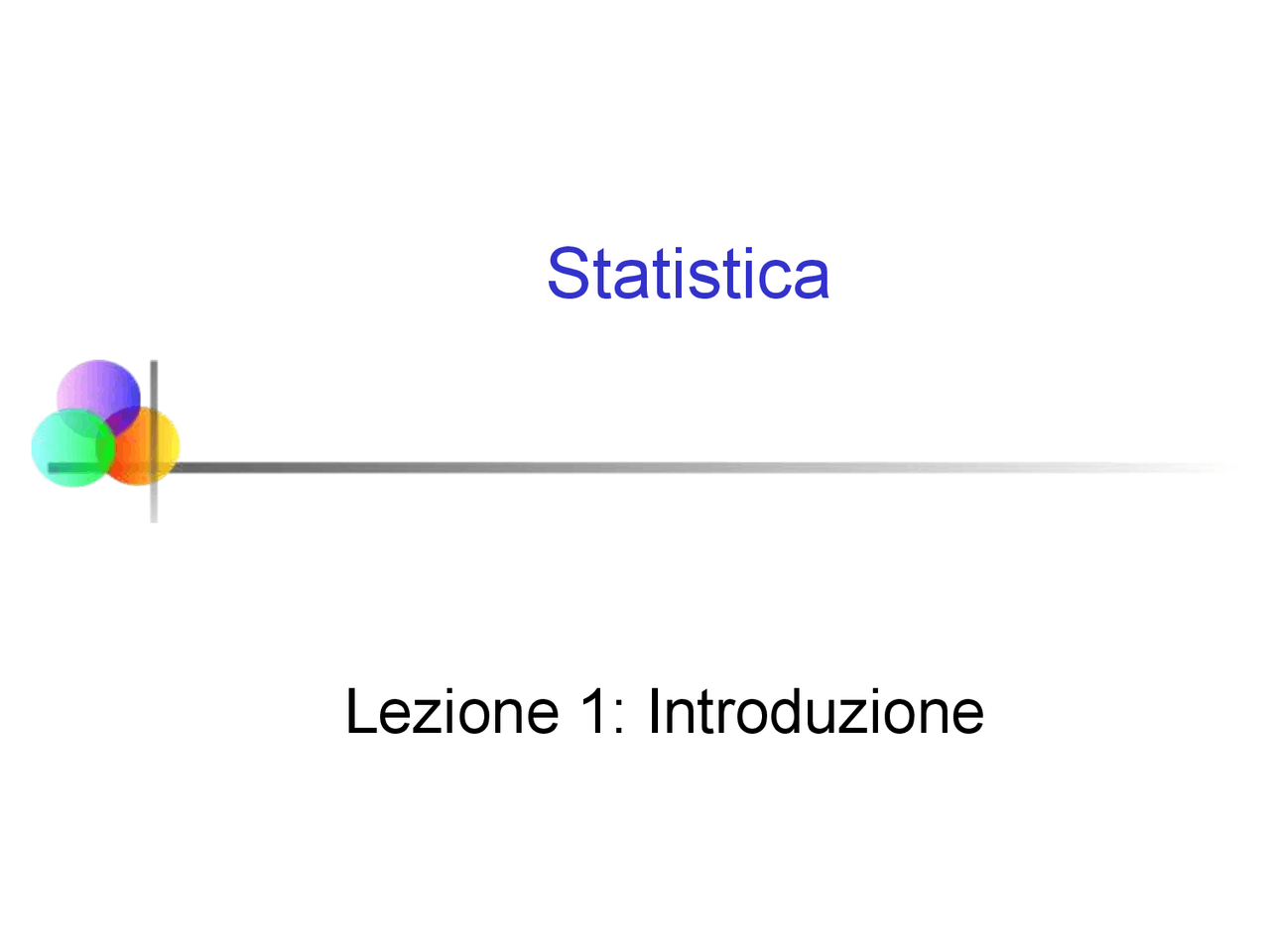 Statistica | Slide di Statistica | Docsity