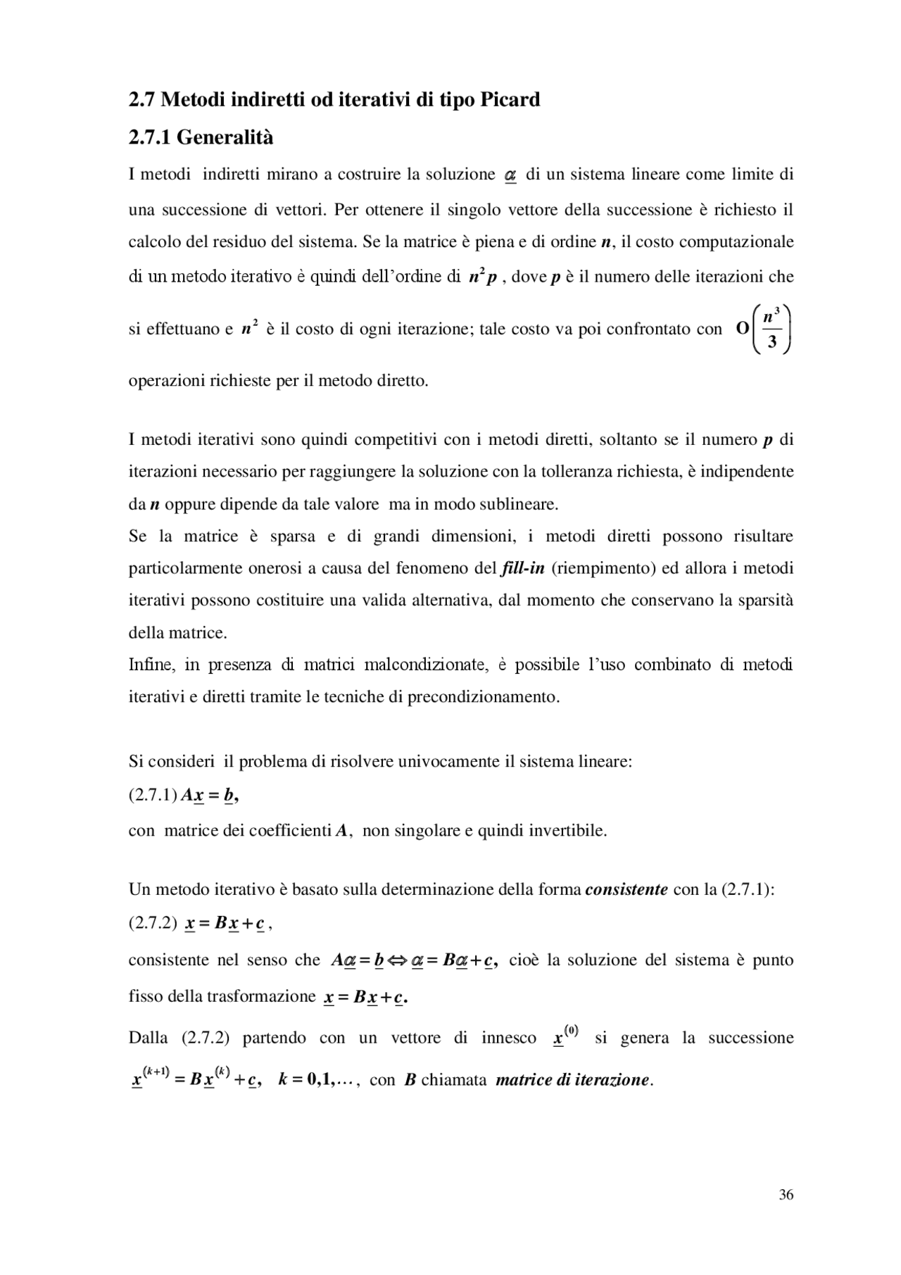 Sistemi Lineari 2 2 Appunti Di Analisi Matematica I Docsity
