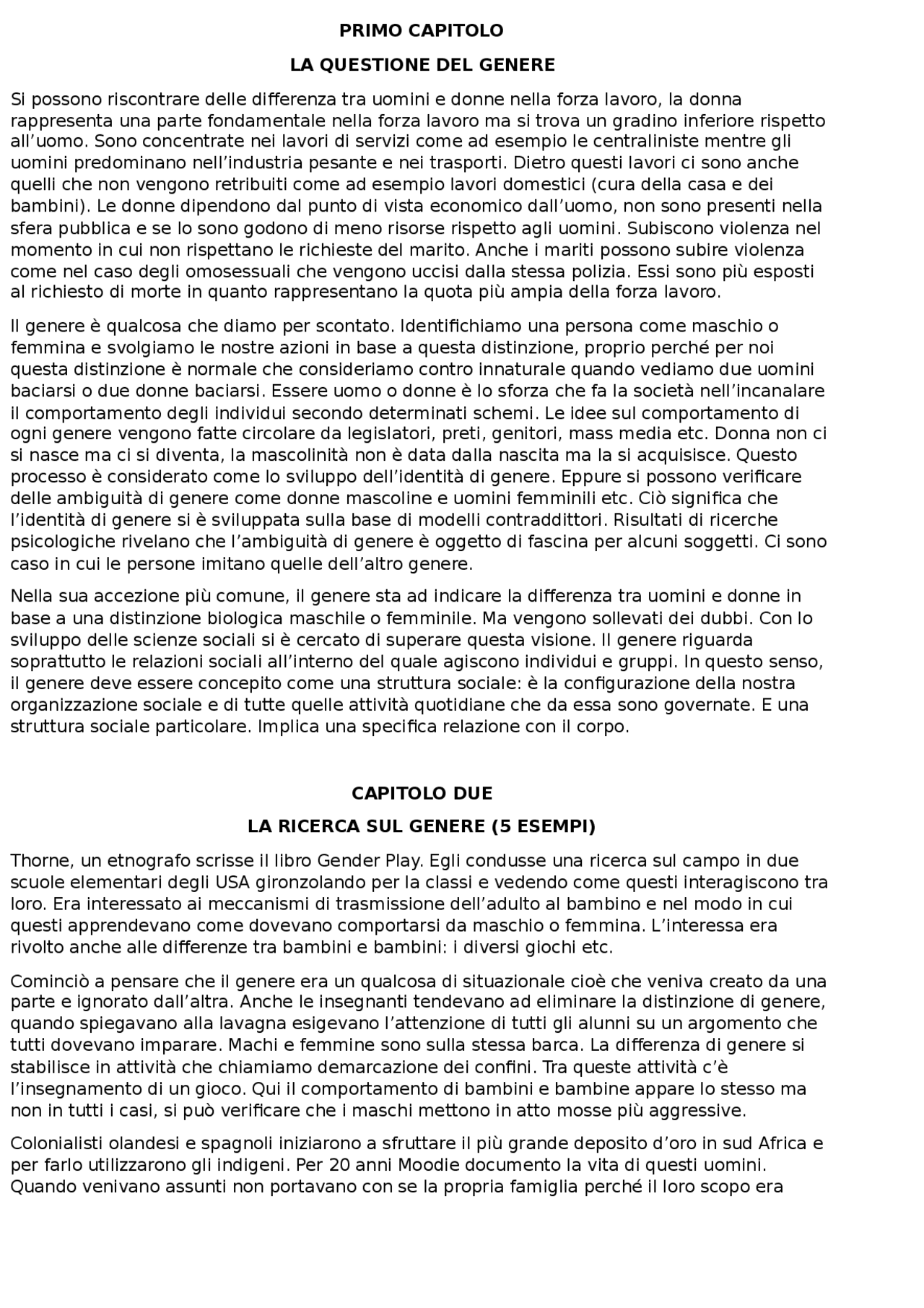 Questioni Di Genere Connel Docsity