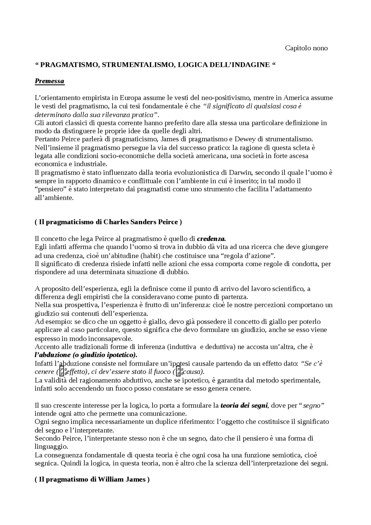 Pragmatismo Docsity