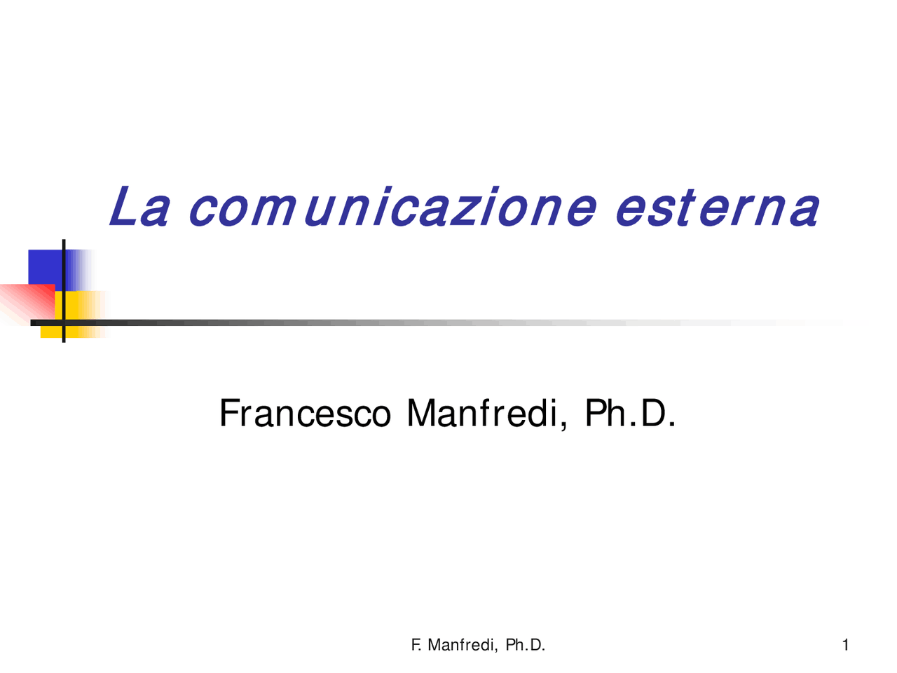 La Comunicazione Docsity