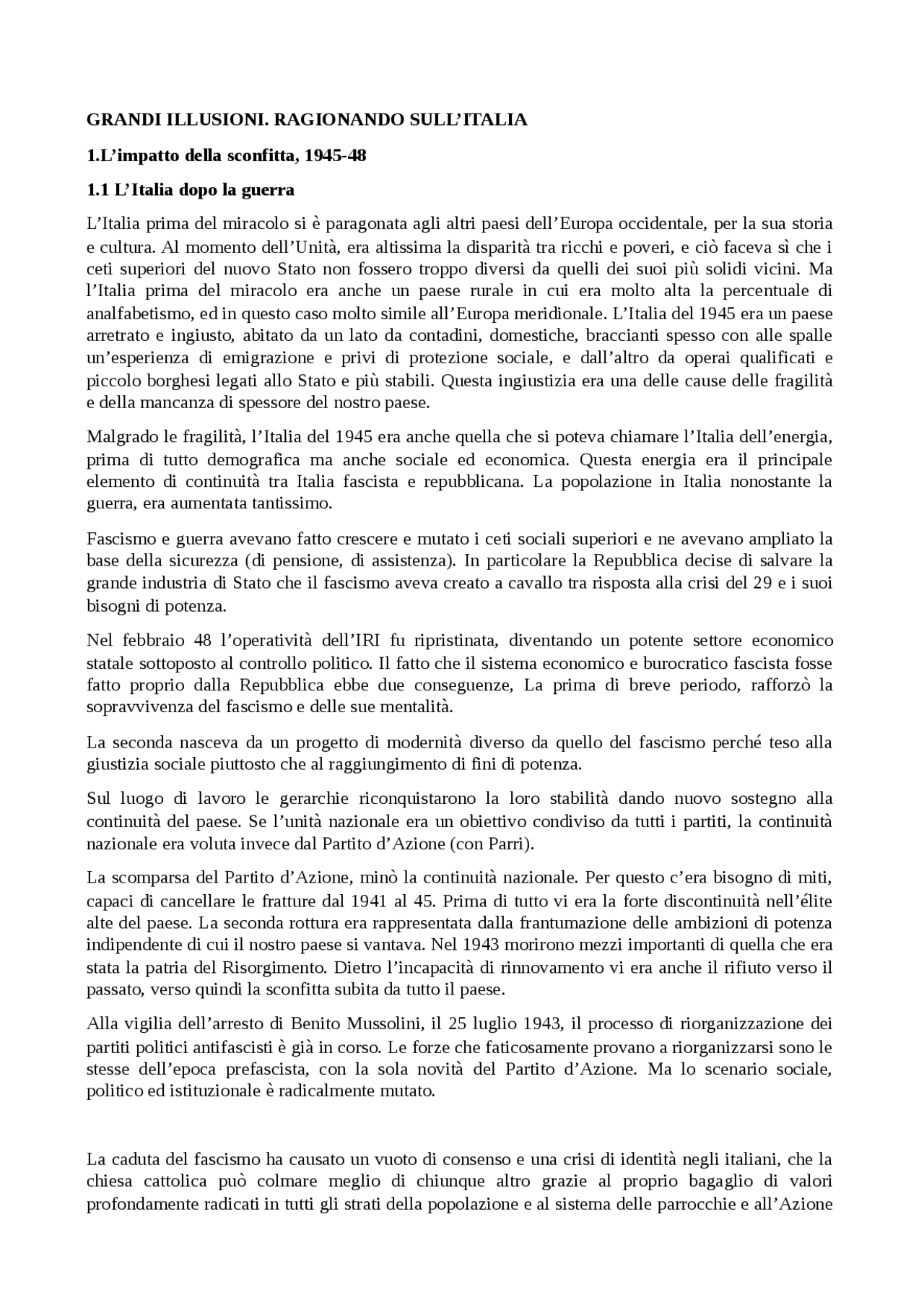 Grandi Illusioni Docsity