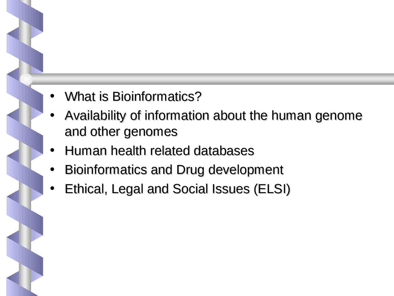 Bioinformatics - Docsity