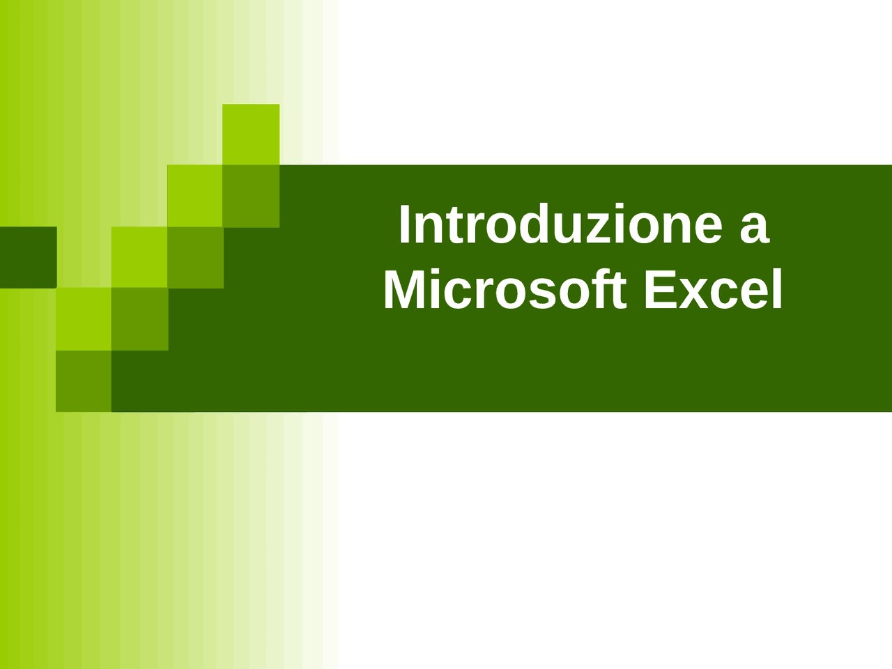 EXCEL | Slides de Informatica | Docsity