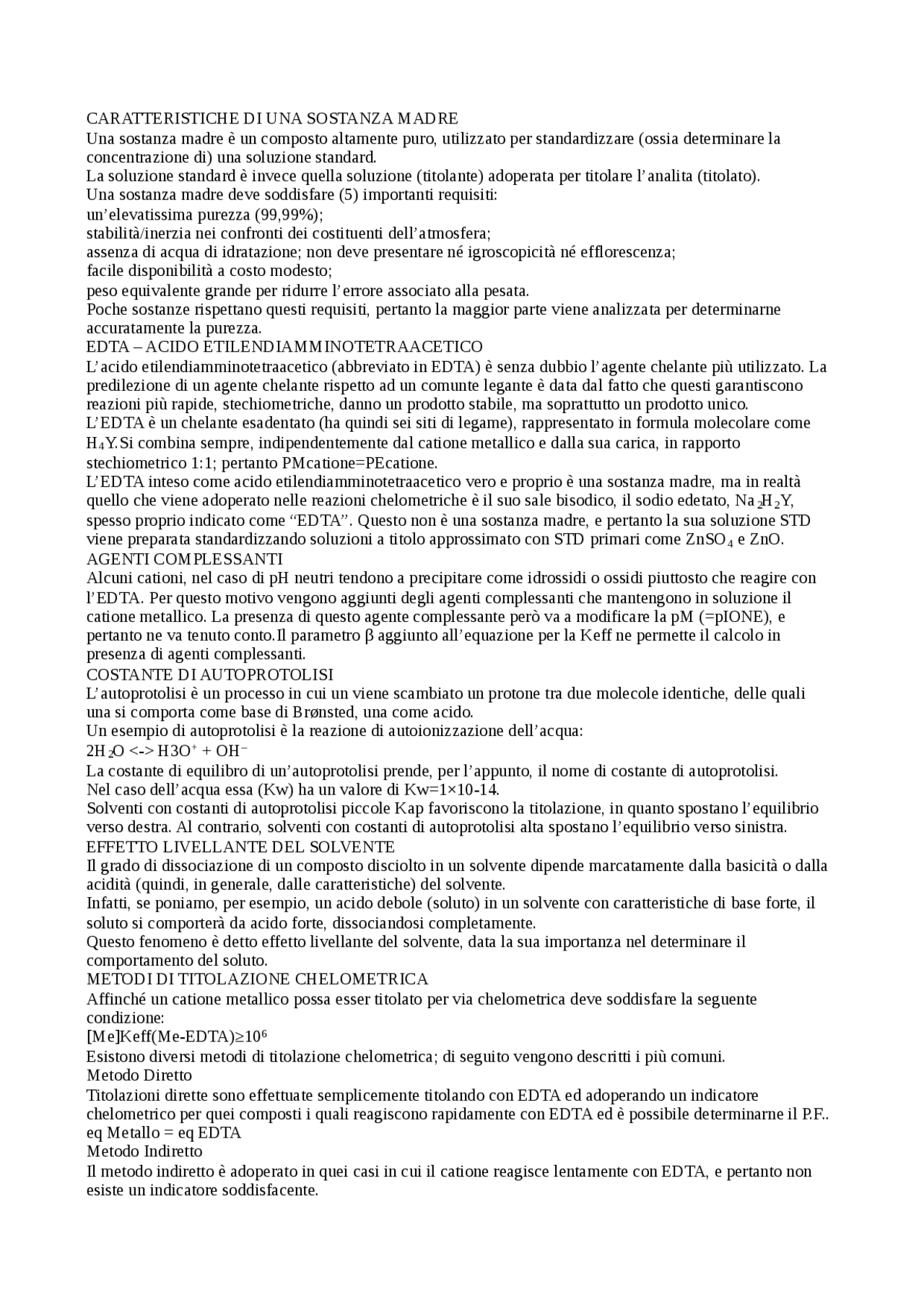 Sintesi Vari Argomenti Analisi 1 Docsity