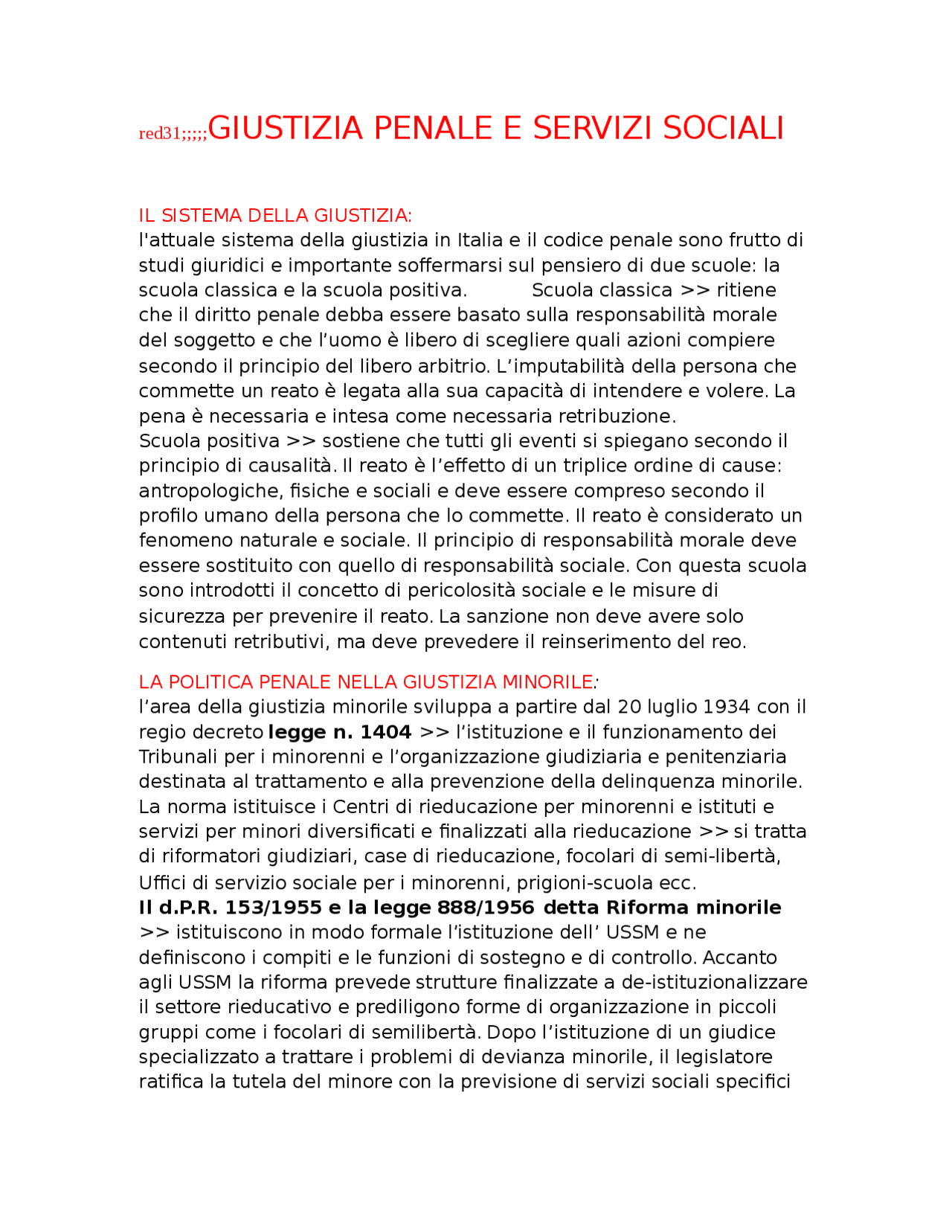 Lassistente Sociale Giustizia Penale Appunti Di Sociologia Della