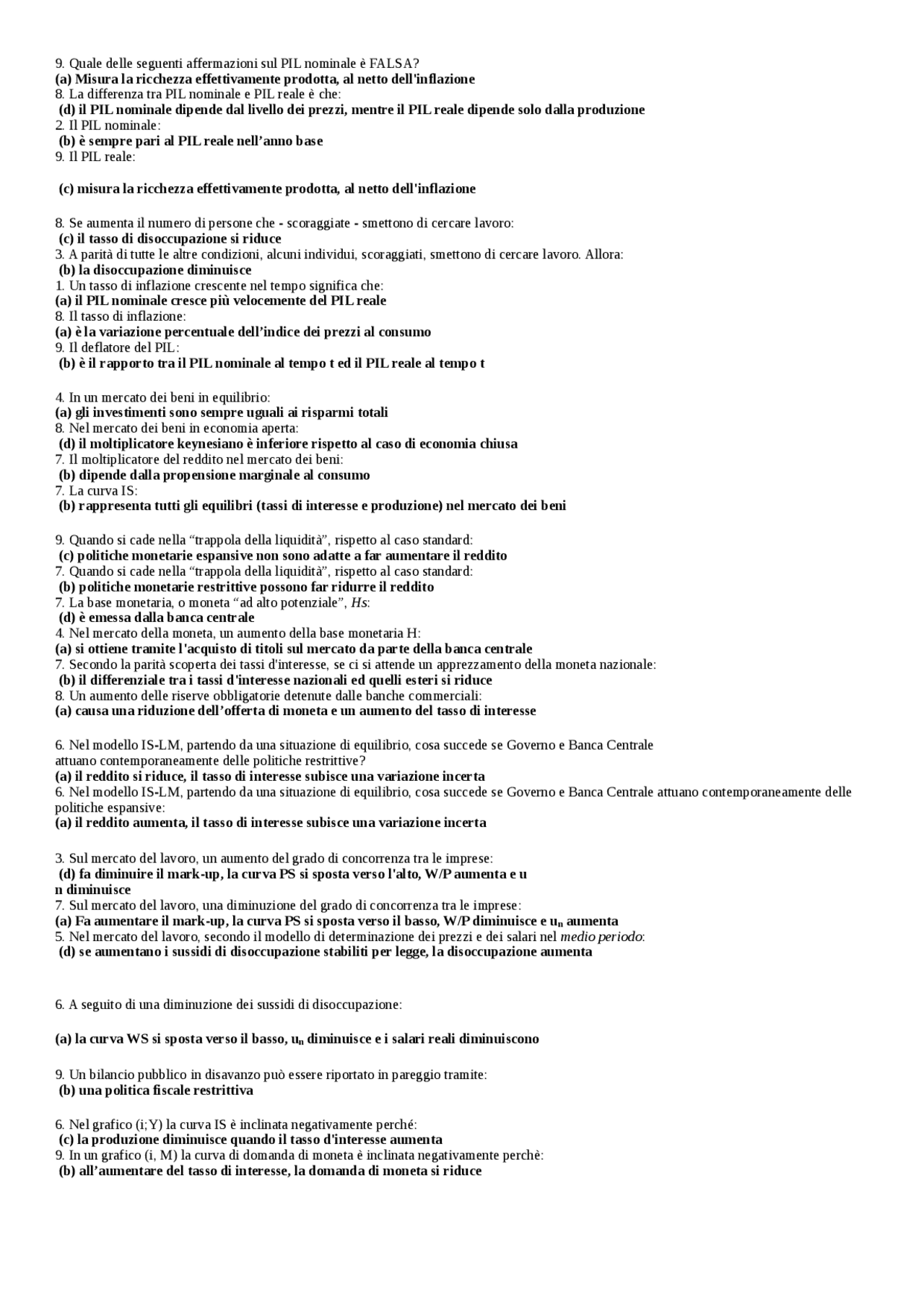 Risposte Esami Macro Docsity