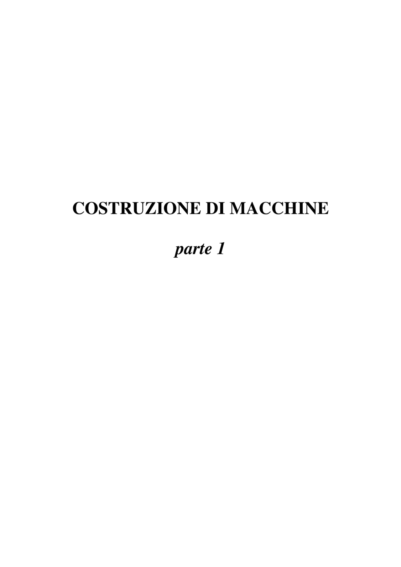 Costruzione Di Macchine Parte 1 Docsity