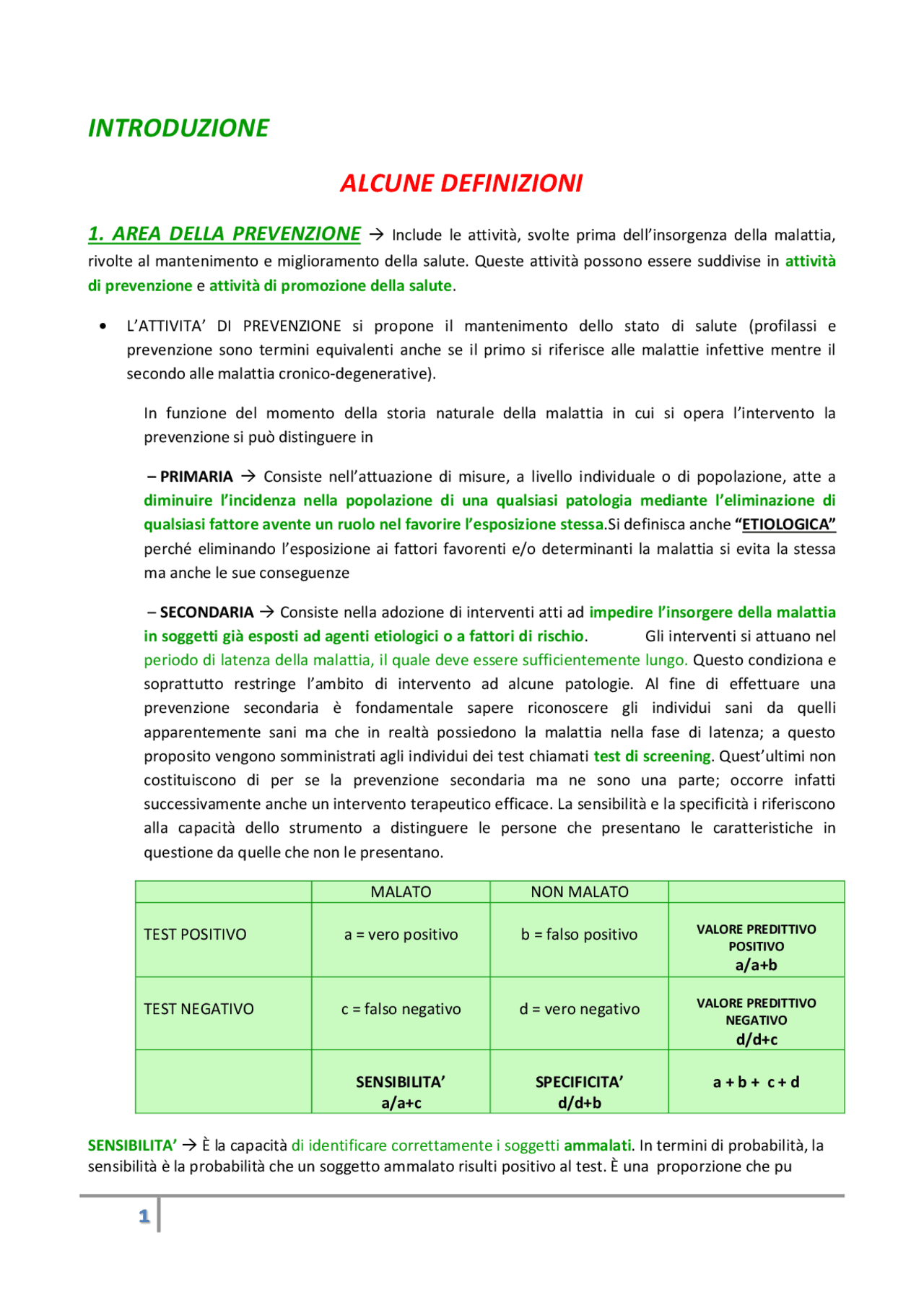 Appunti Di Igiene Generale Ed Applicata Docsity
