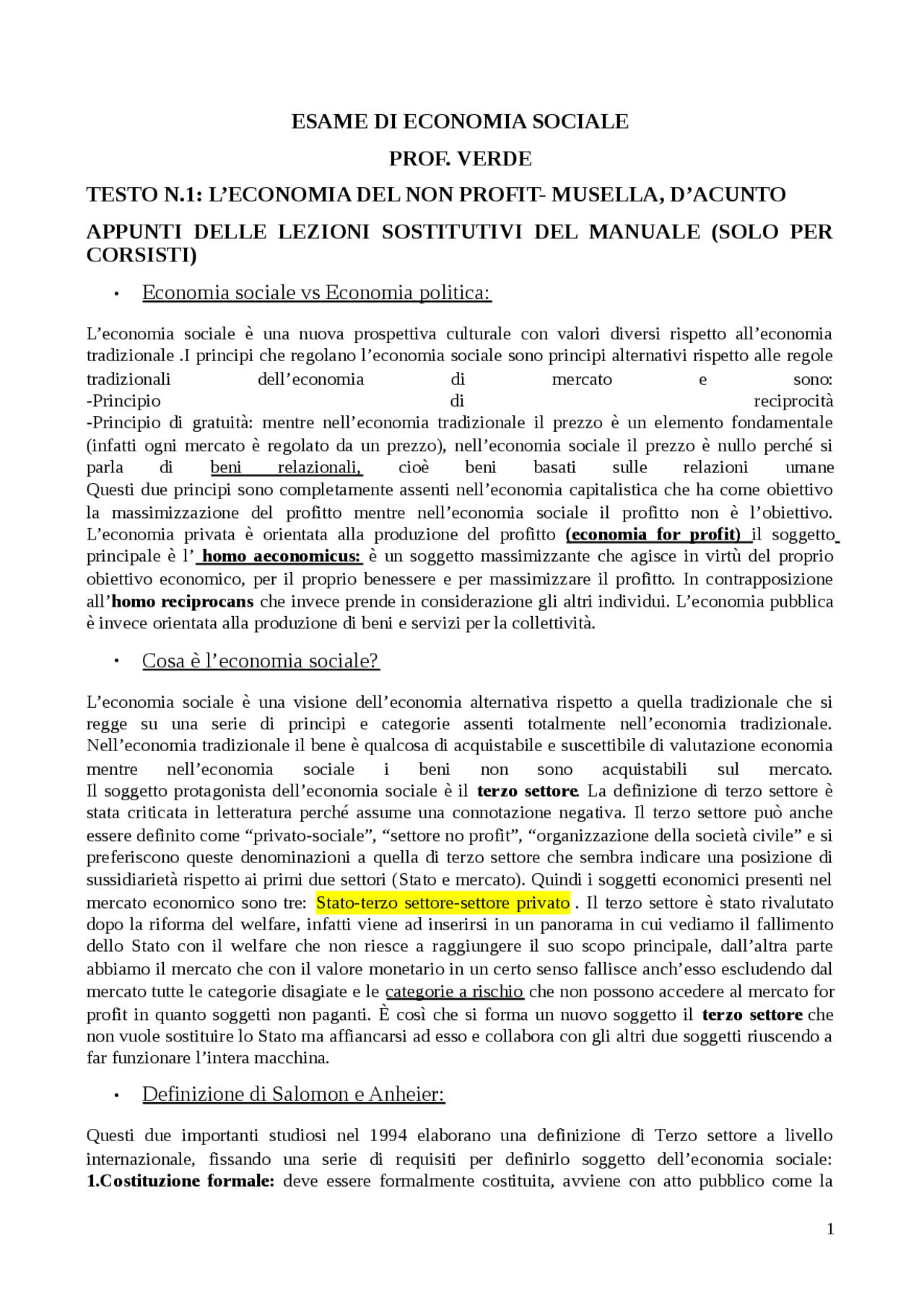 Riassunto Bartolini Docsity