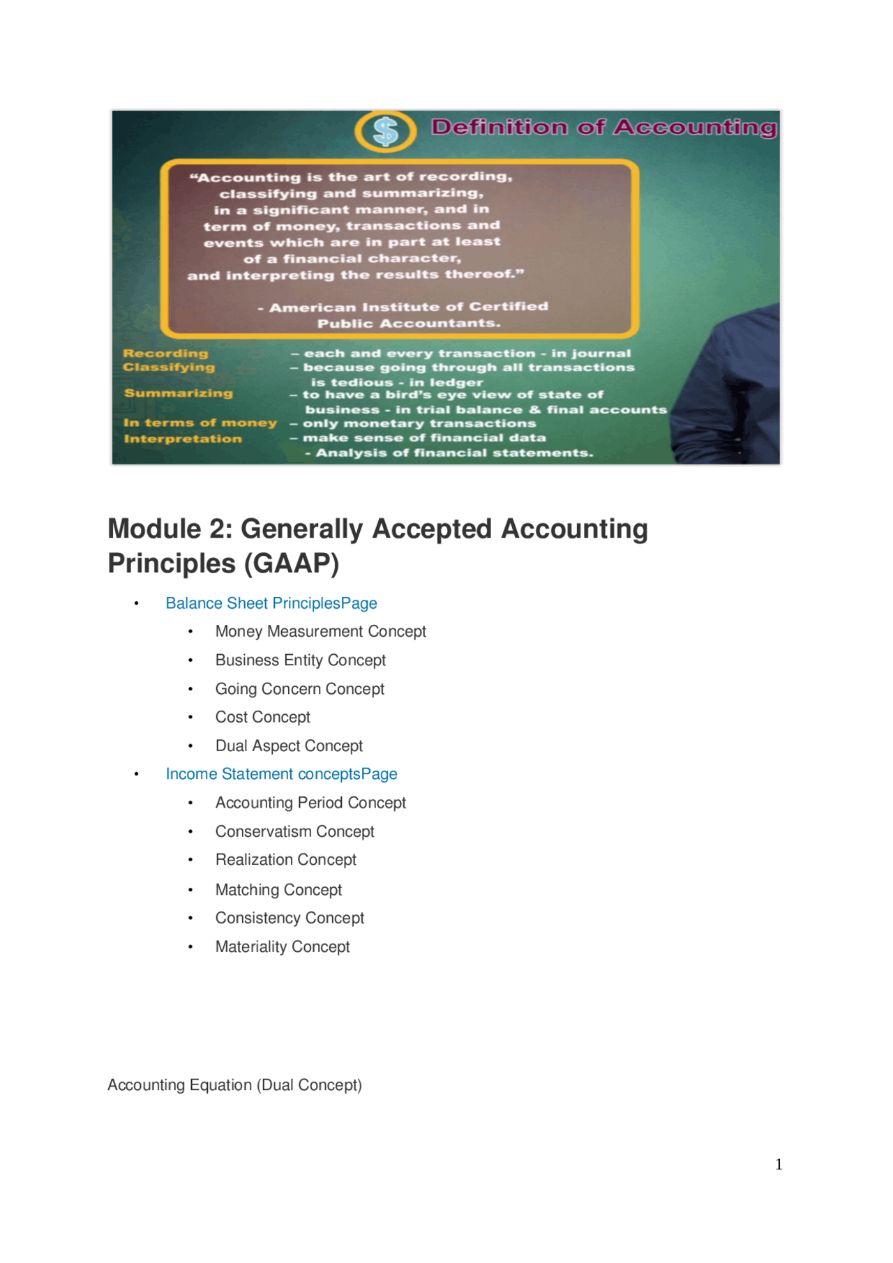 GAAP Principles in Accounting: Understanding Balance Sheet and Income ...