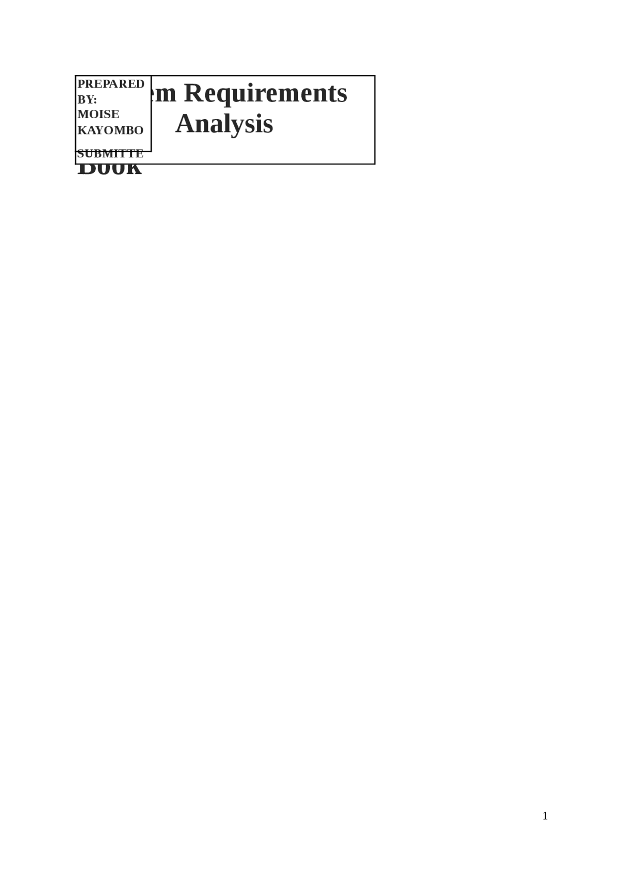 Requirement Systems Docsity