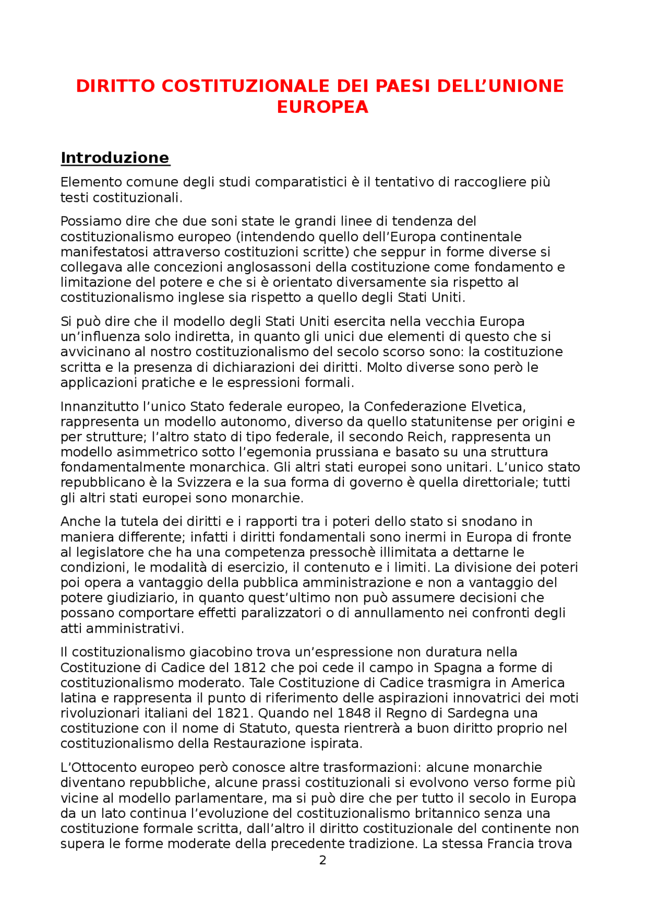 Parte 1 Del Libro L'Europa del diritto comune - Docsity