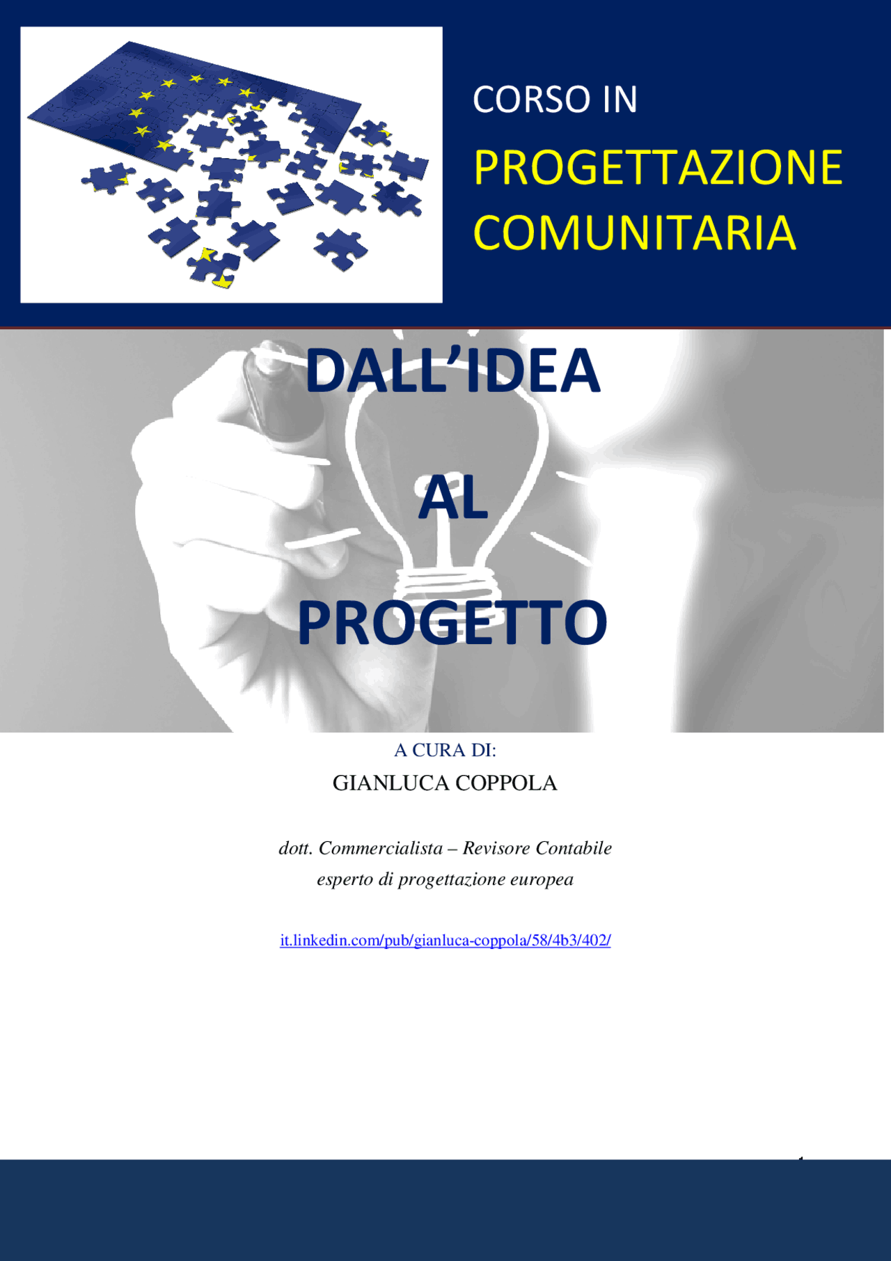 Manuale di europrogettazione dall'idea al progetto - Docsity