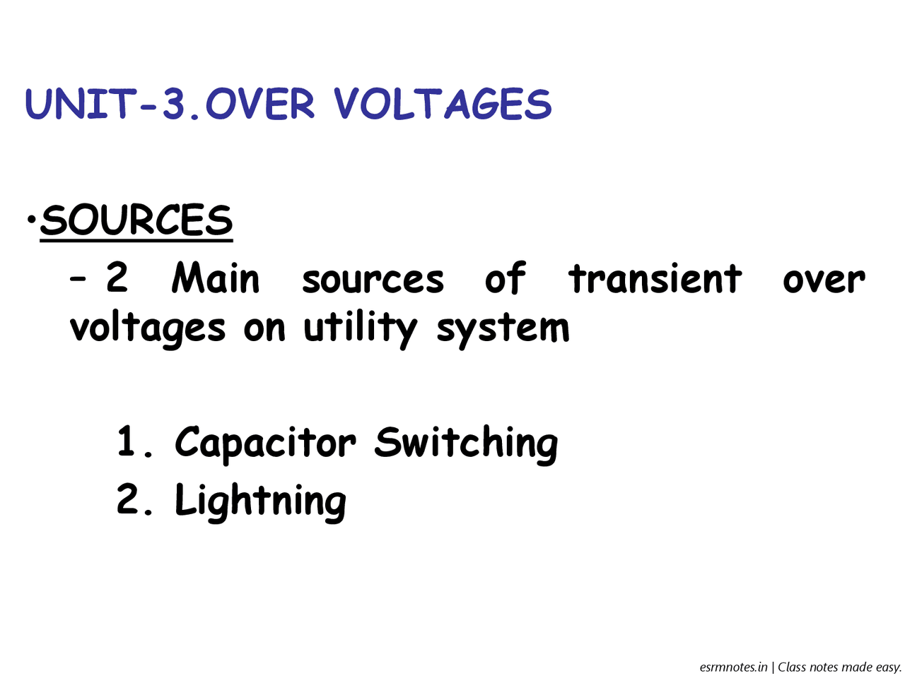 Unit 3 Power Quality Docsity