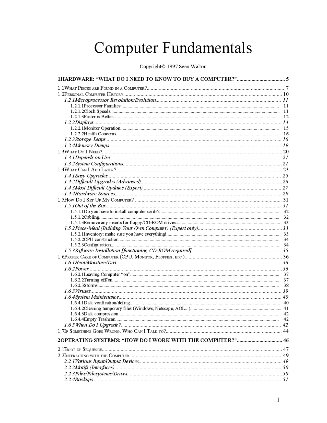 Computer Fundamentals Docsity