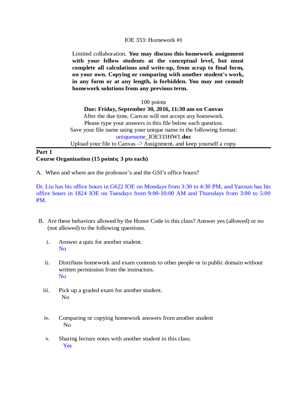 Homework 1 Solutions - Ergonomics | IOE 333 - Docsity