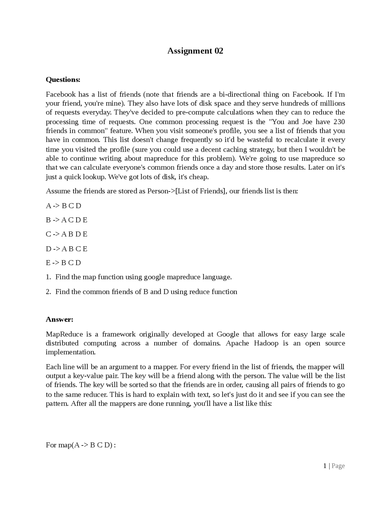 Assignment 2 Docsity