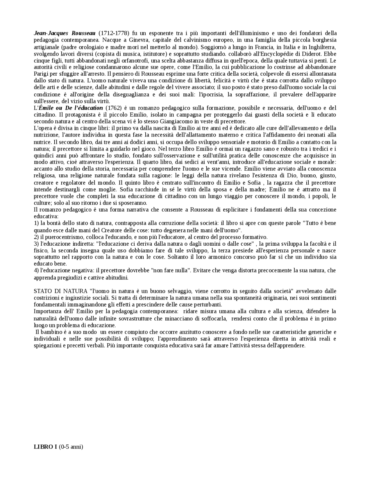 Jj Rousseau E Lemilio Docsity