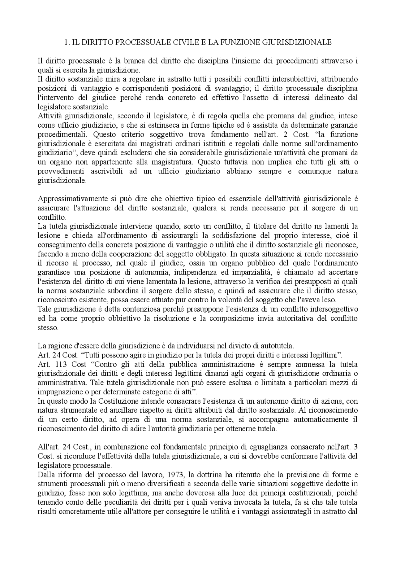 Procedura Civile Balena Vol1 Prof Balena E Trisorio Liuzzi Docsity