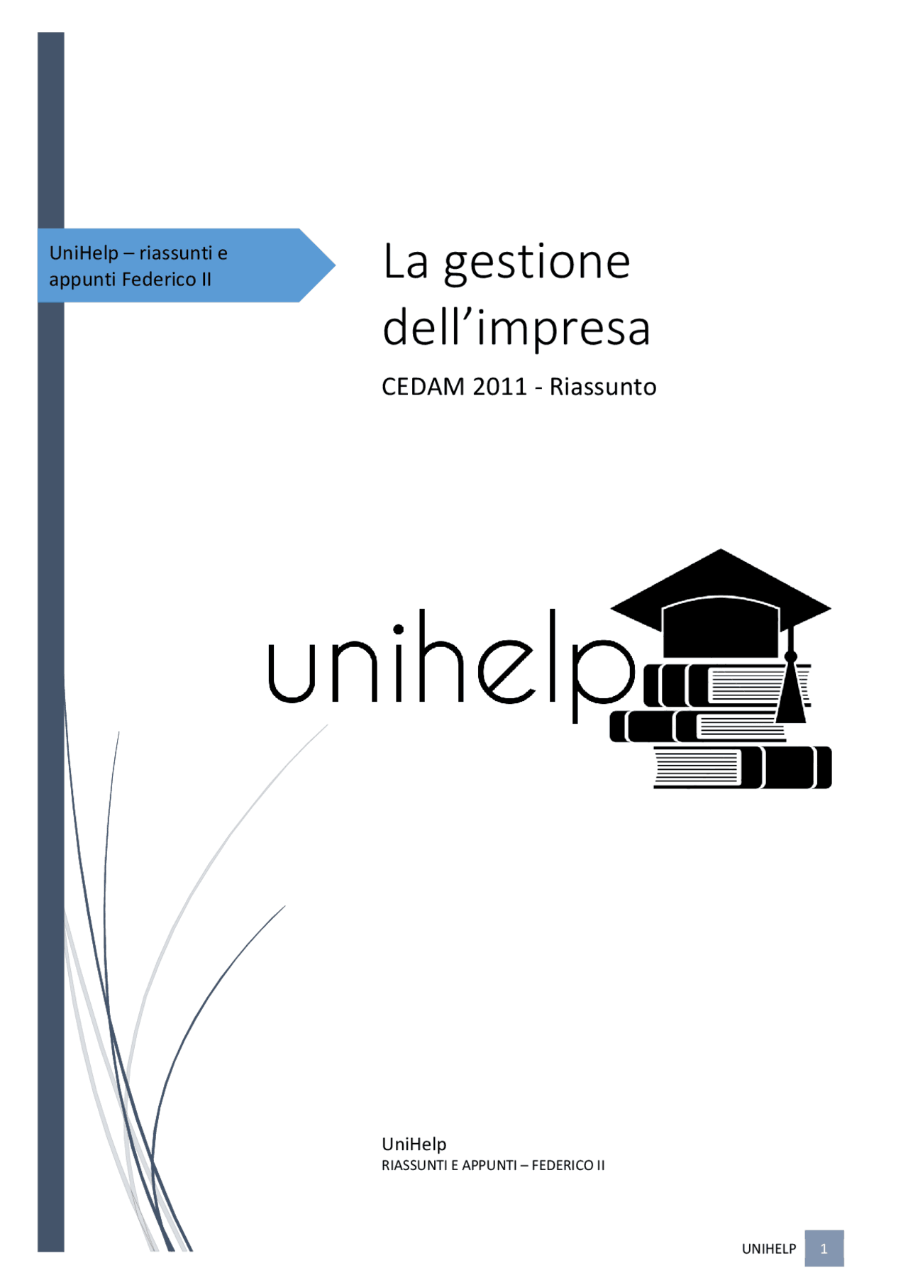 Unihelp Sciarelli La Gestione Dellimpresa Riassunto Unina Docsity