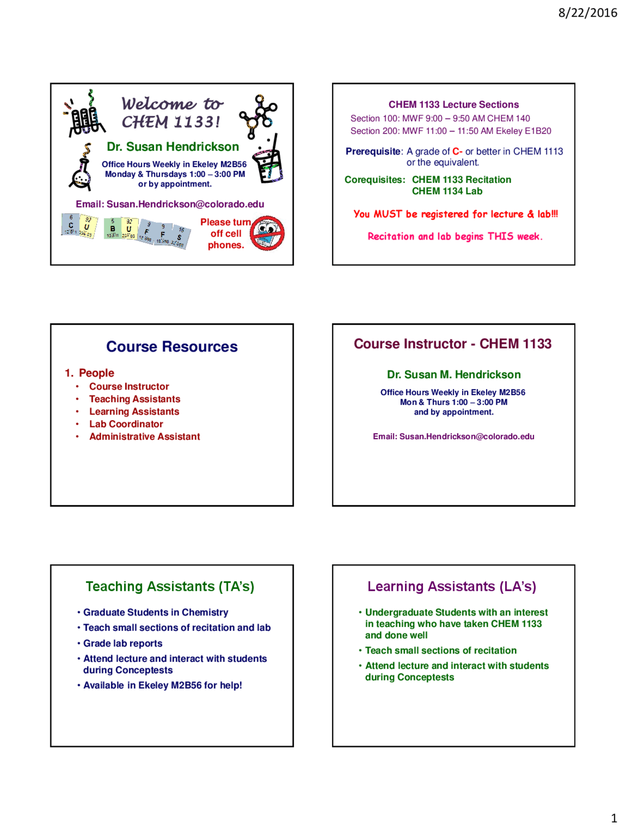 Lecture PowerPoint for General Chemistry 2 | CHEM 1133 | Study notes ...