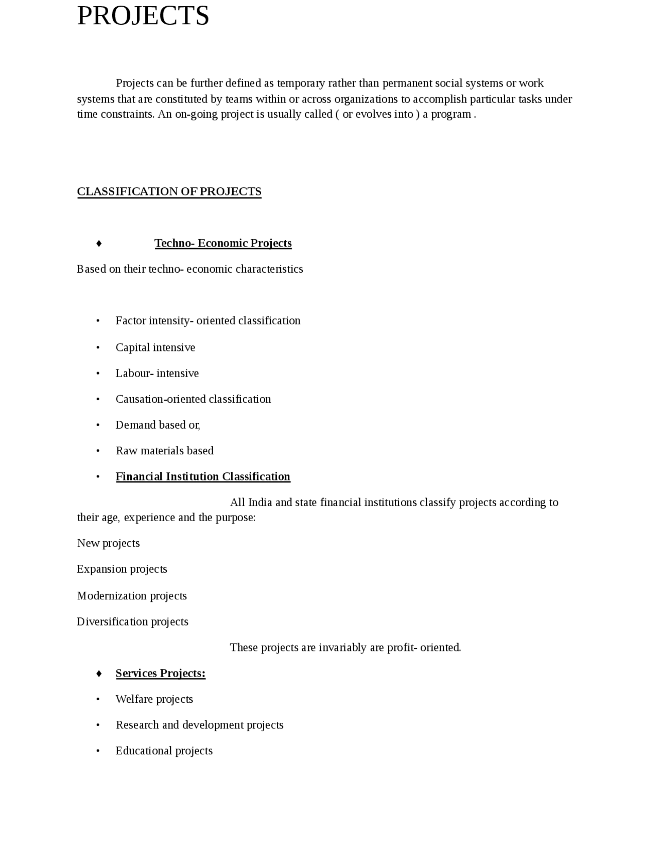 Projects Docsity