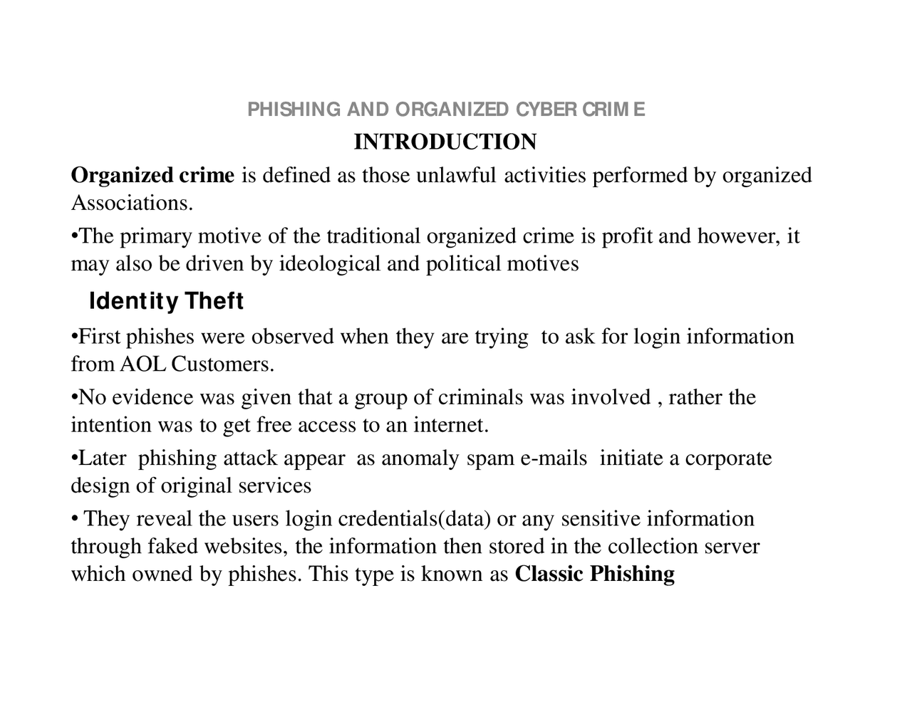 Assignment phishing - Docsity