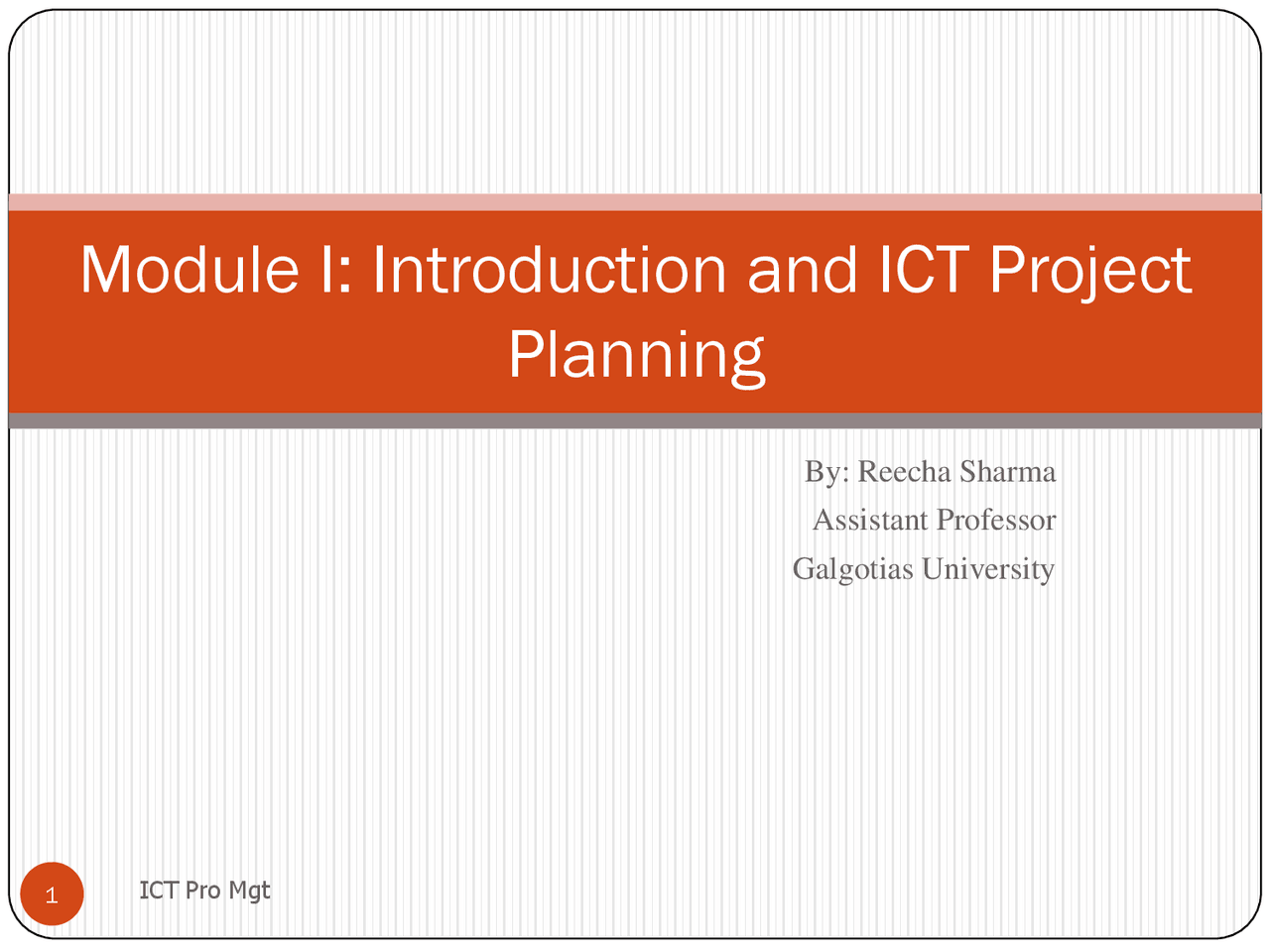 Project management module 1 - Docsity
