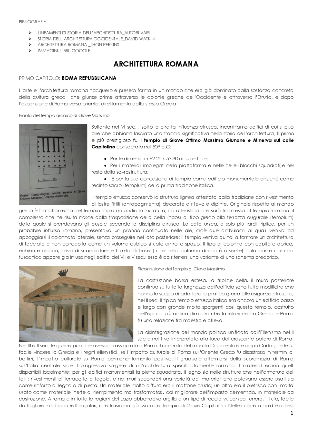 Architettura Romana Docsity