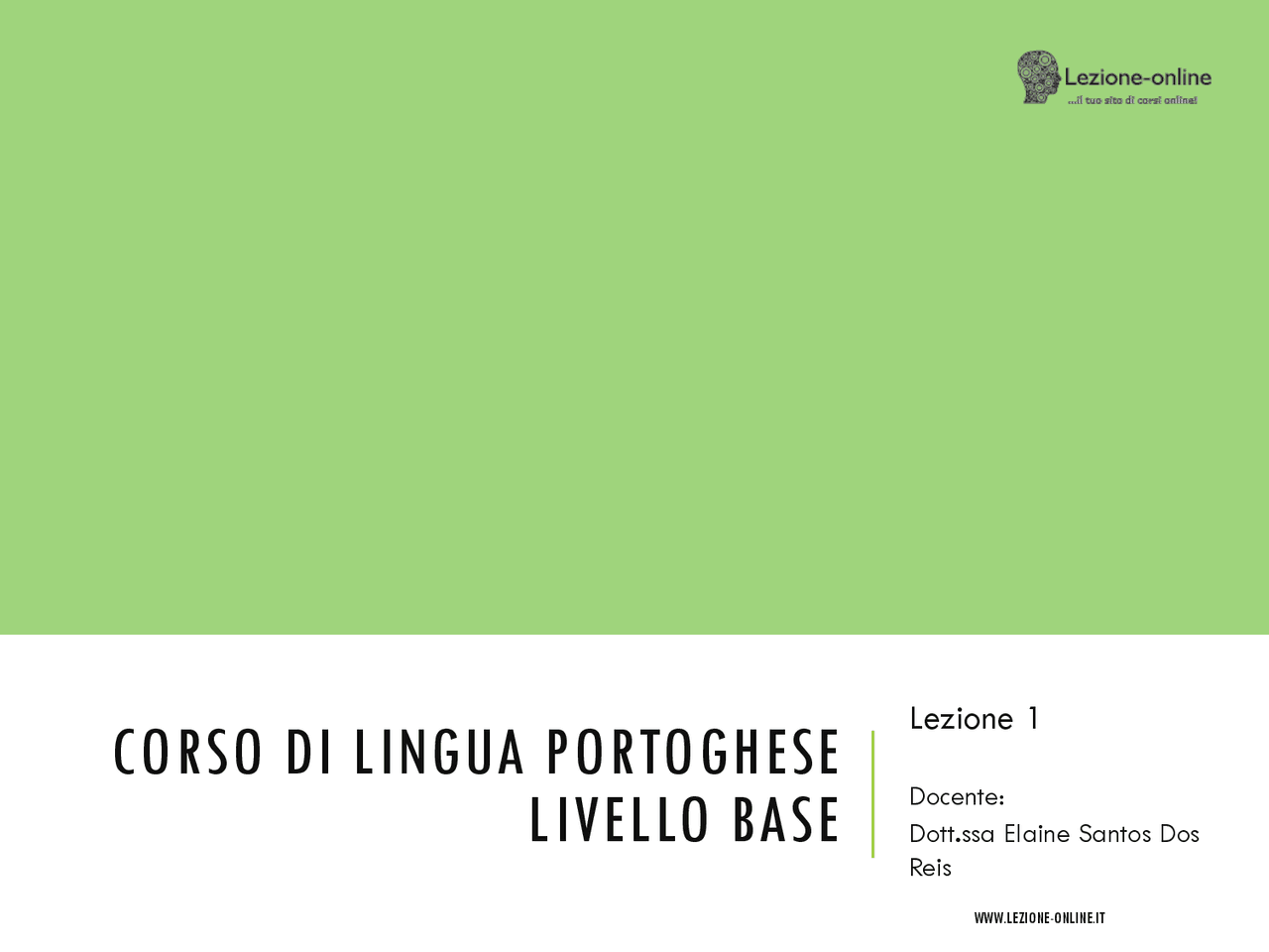 Lezione 1 Docsity