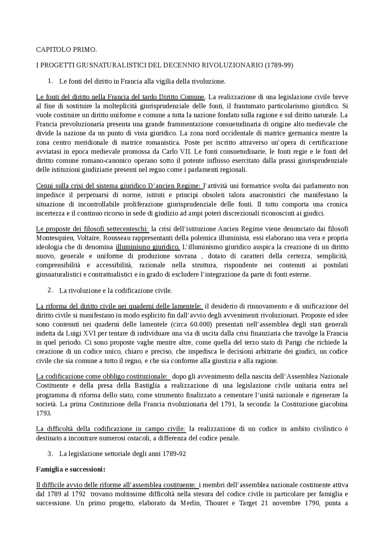Storia Della Codificazione Civile Dezza Docsity