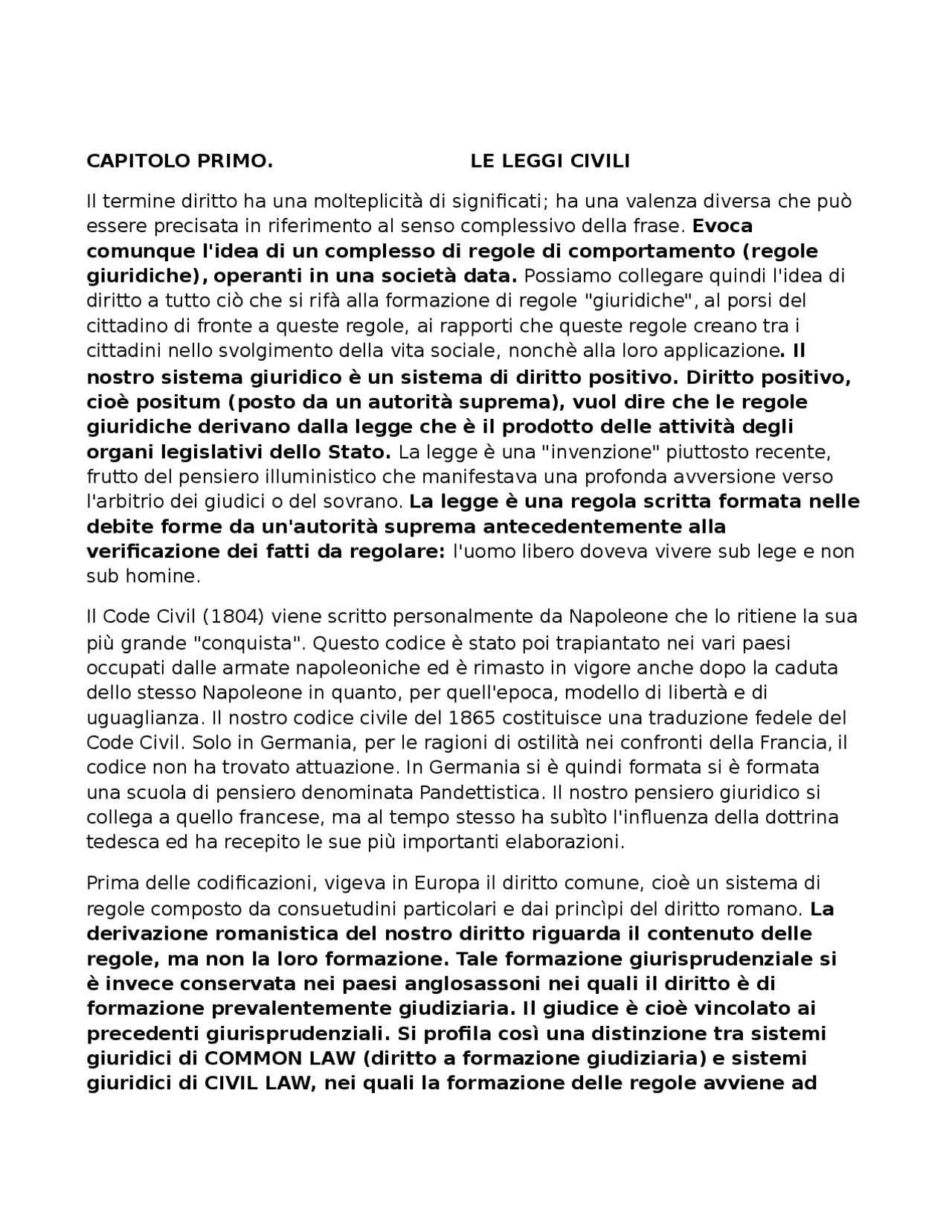 Riassunti Diritto Privato Docsity
