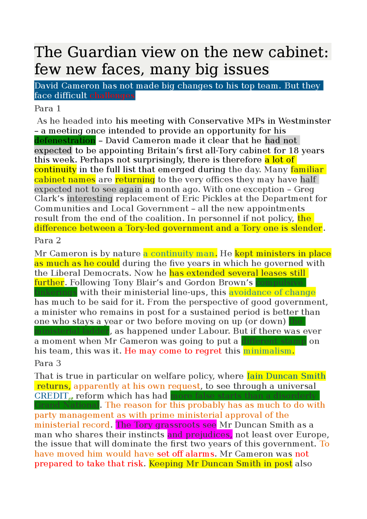 Esempio Di Discourse Analysis Dispense Di Lingua Inglese Docsity