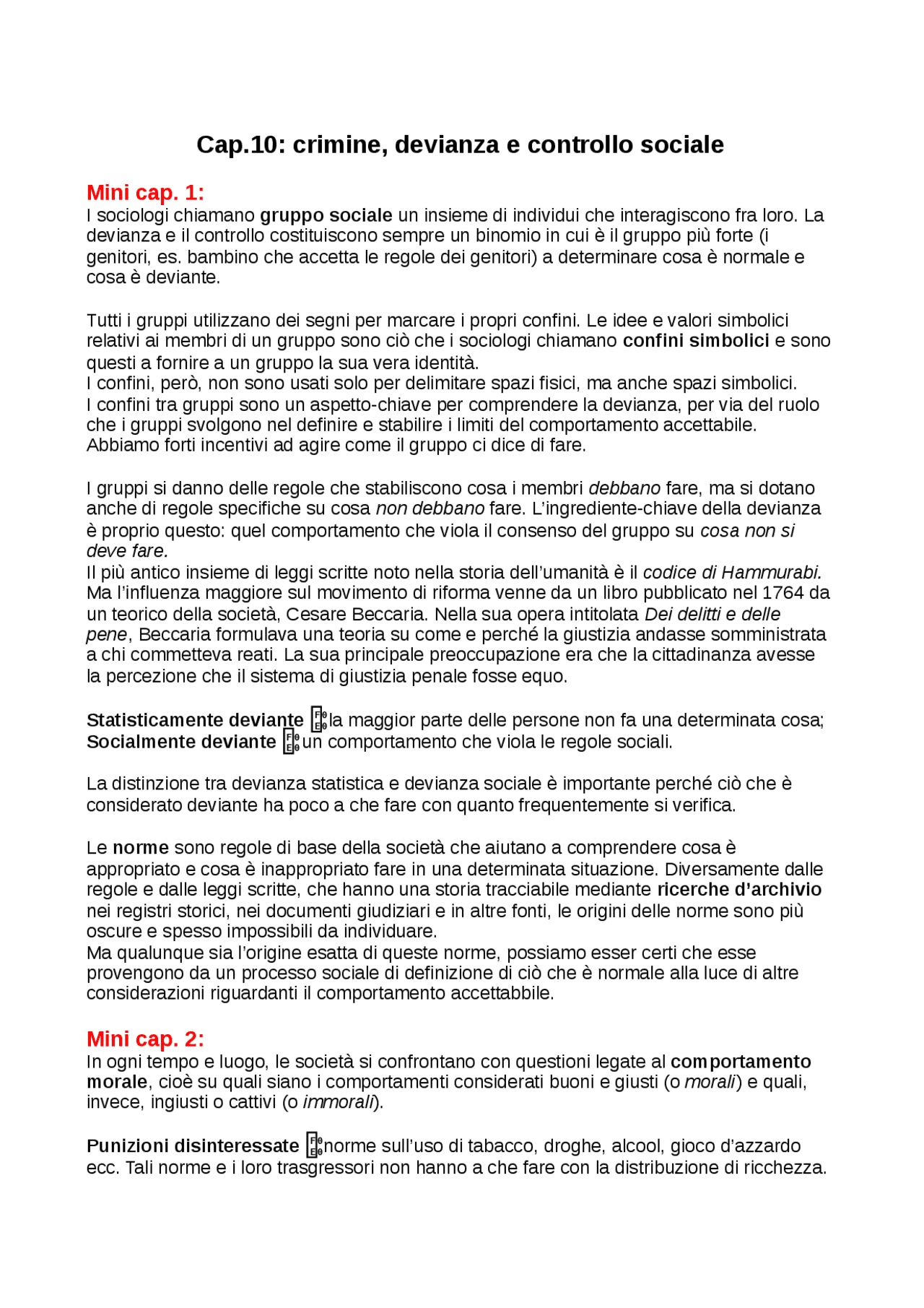 Progetto sociologia di: Jeff Manza, Richard Arum, Lynne Haney - Docsity