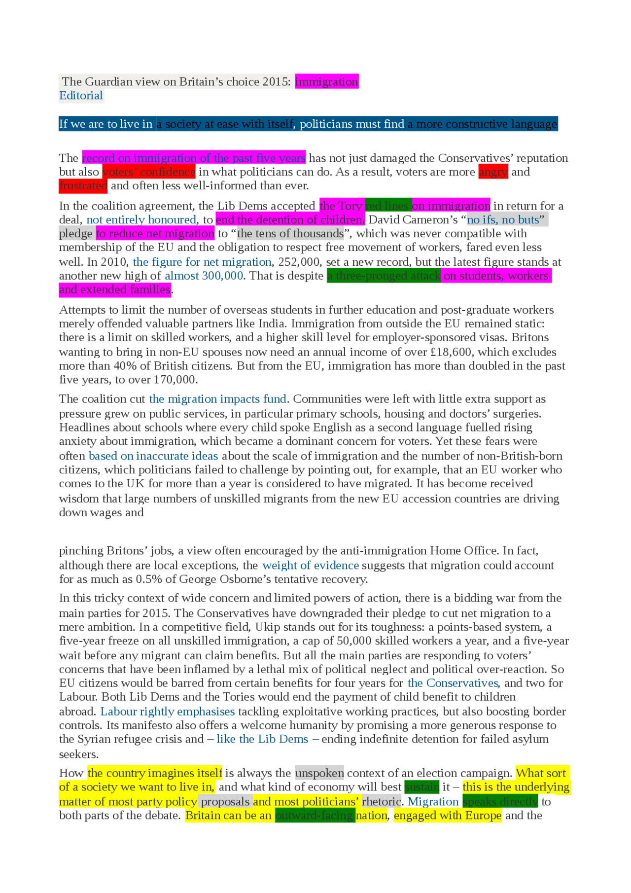 Esempio Di Discourse Analysis Dispense Di Lingua Inglese Docsity