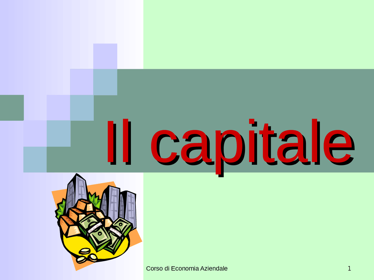 Il capitale in economia aziendale | Appunti di Economia Aziendale | Docsity