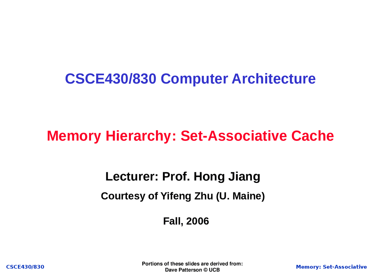 Memory Cache Exercise solutions - Docsity
