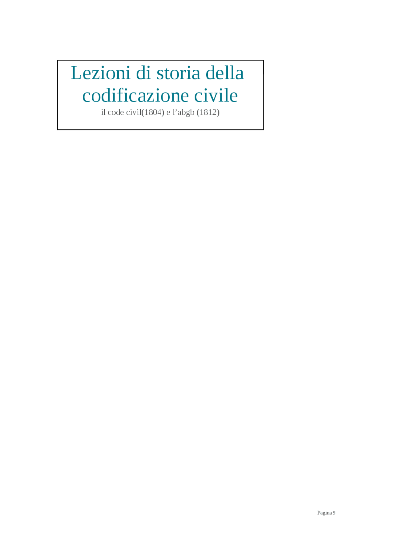 Ettore dezza storia della codificazione civile - Docsity